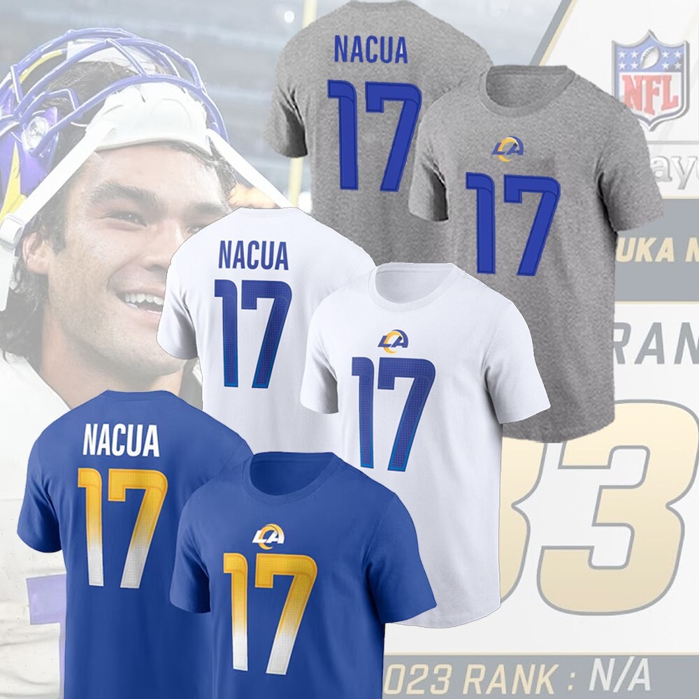 Puka Nacua #17 Los Angeles Rams Player Name & Number | eBay