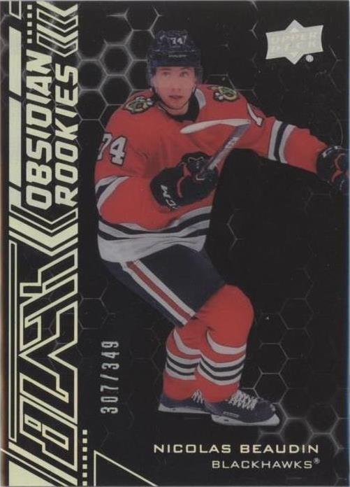 2020-21 SPx - Ud Black Obsidian Rookies Nicolas Beaudin #OR-17 /349 (RC ...