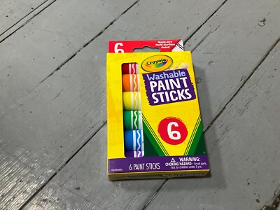 Crayola Washable Paint Sticks 6 Count Paint Set for Kids Art Supplies ...