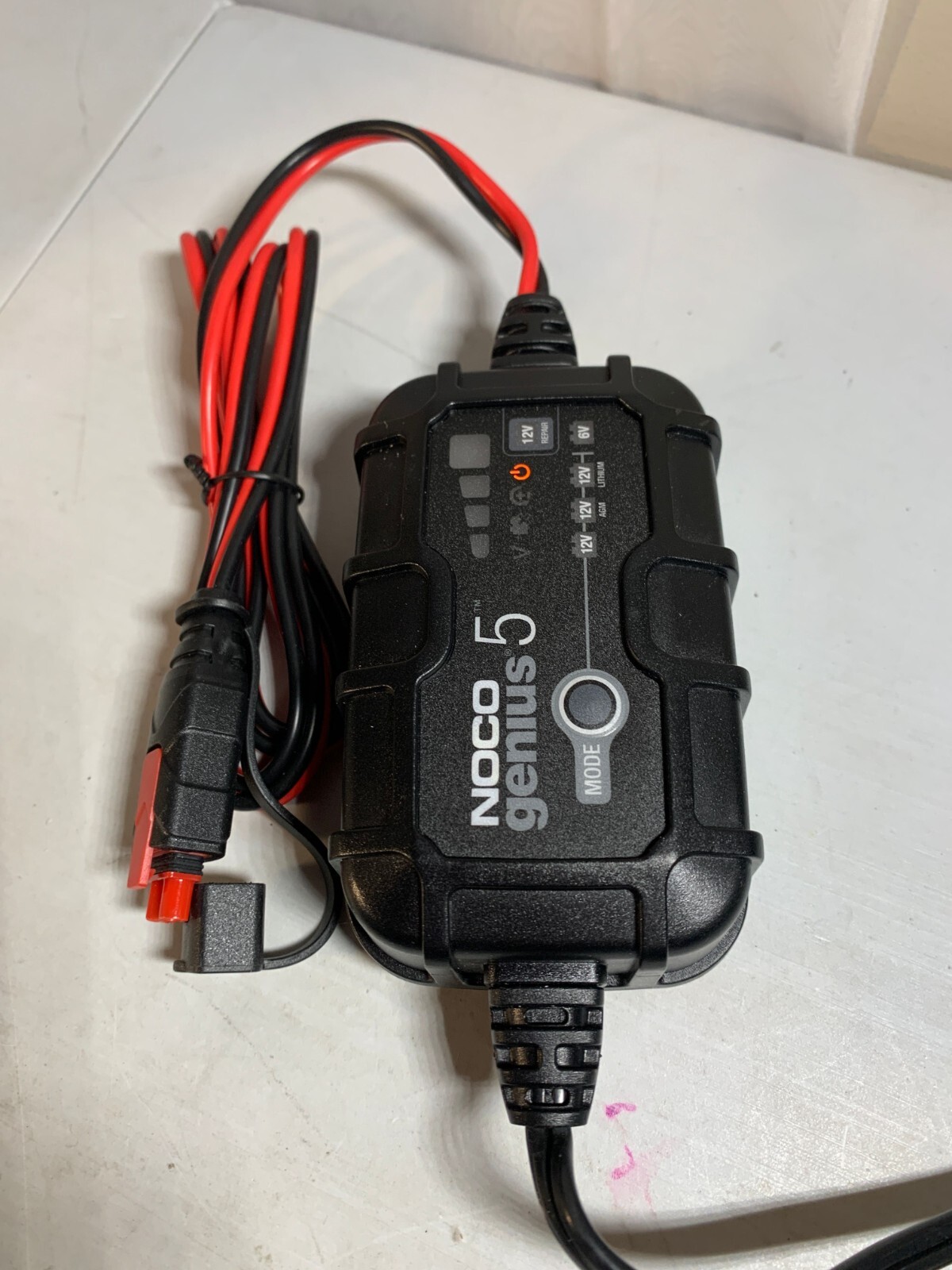 Noco Genius5 Red Black 240V Lithium-Ion Portable Battery Charger | eBay