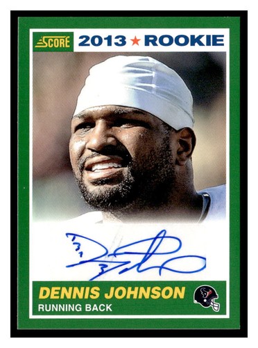 Dennis Johnson 2013 Score AUTOGRAPH 359 RC Rookie | eBay
