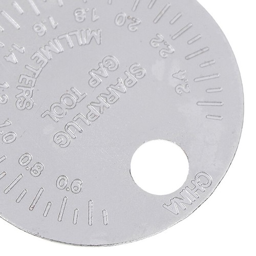 1PC 0.6-2.4mm Range Coin-Type Spark Plug Gage Gap Tool Feeler Spark ...