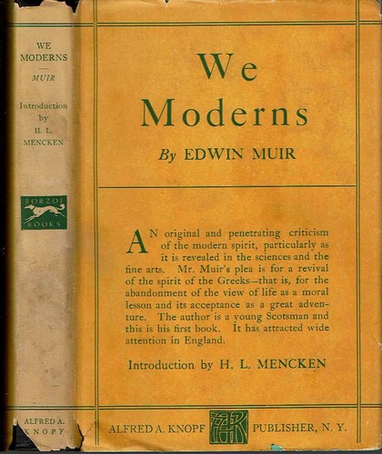 Ed Intro / WE MODERNS ENIGMAS AND GUESSES 1920 HARDCOVER 1st Modern ...