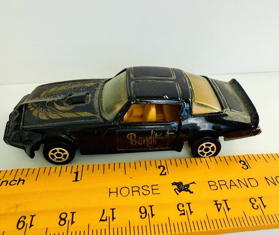 Vintage Ertl Black Pontiac Turbo Firebird BANDIT Trans Am 1980 1:64 Toy ...