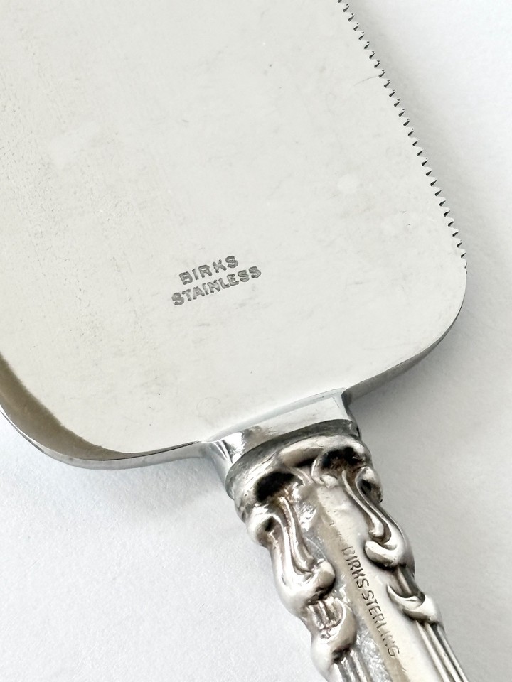 Birks Chantilly Sterling Silver Pie Server, Art Deco Silver Cake ...