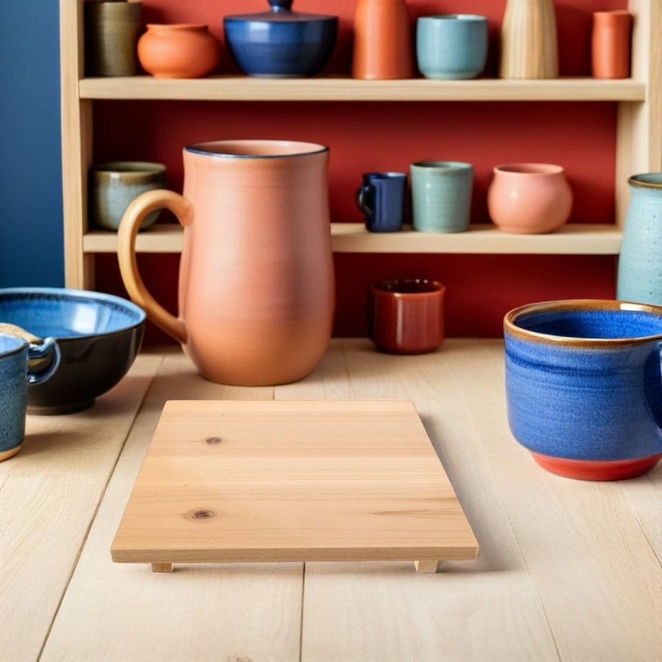 Wedging Board For Pottery: Wood Pottery Bat - Clay Board Portable ...