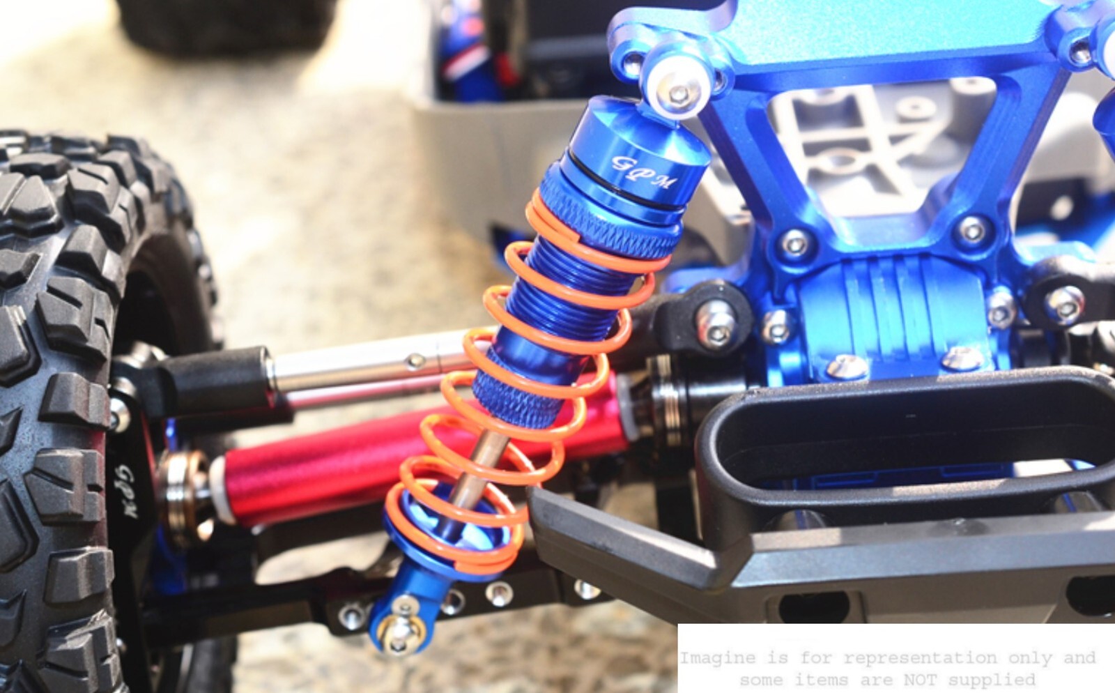 TRAXXAS HOSS RUSTLER BANDIT SLASH STAMPEDE 4x4GPM ALLOY FRONT SHOCK ...