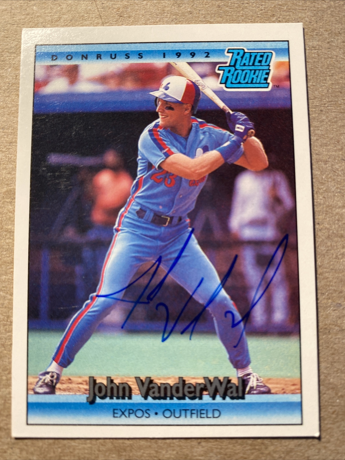 John Vander Wal 1992 Donruss #414 AUTOGRAPHED Card MONTREAL EXPOS | eBay
