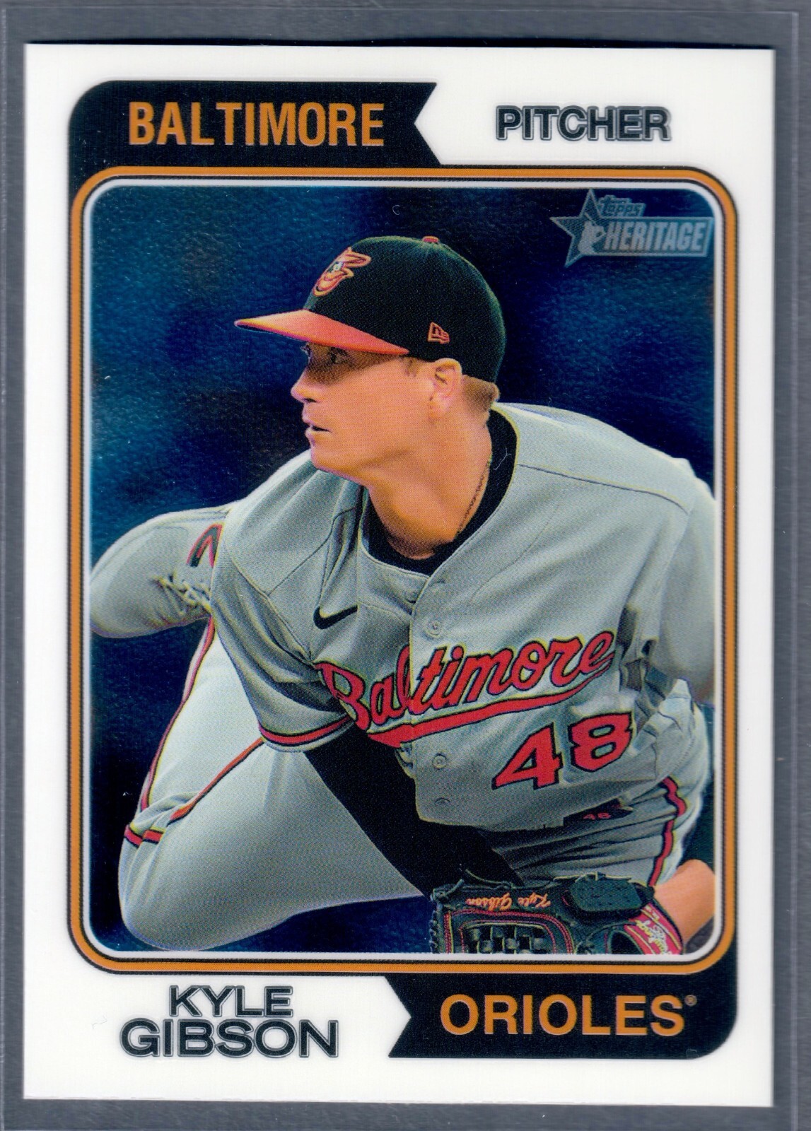 2023 Topps Heritage High Number Kyle Gibson Chrome #/999 Orioles SP | eBay