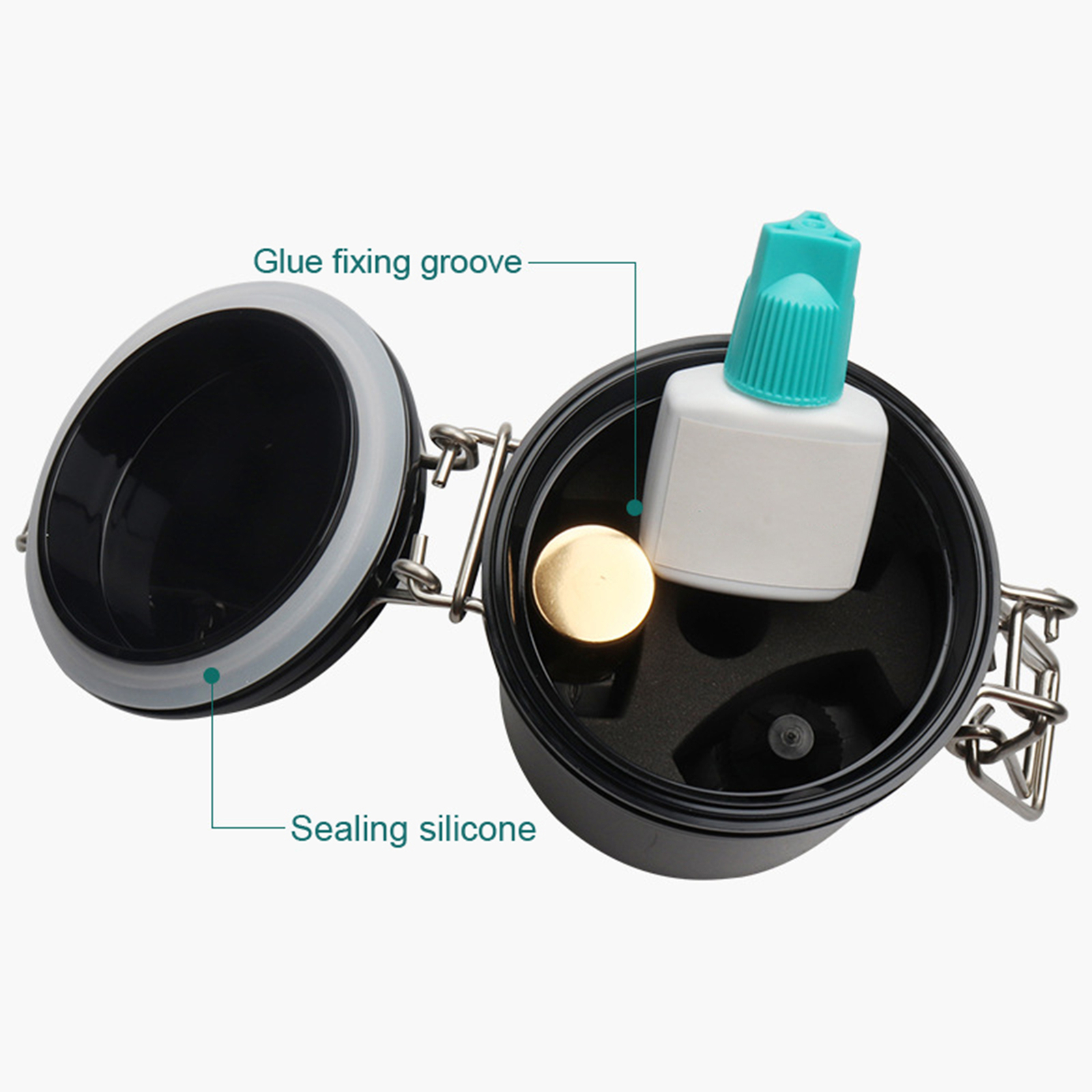 200ml Eyelash Glue Storage Tank Damp-proof Keep Freshness False Lash ...