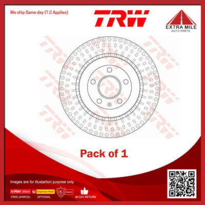 1X TRW Disc Brake Rotor 330mm Rear For Volkswagen Toureg CR7 3.0L/4.0L ...