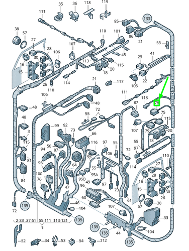 VW PASSAT B8 3G Flat Contact Housing 1J0972732 | eBay