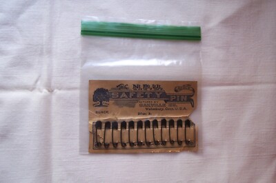 Antique Clinton Super-Nickel-Plate Safety Pins Pat Jan 4, 1881 Jan 14 ...