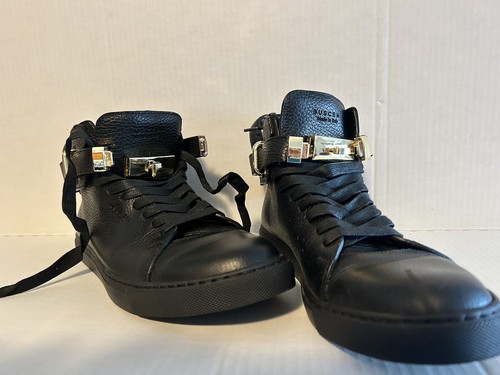 $890 BUSCEMI MADE IN ITALY SNEAKERS SHOES CAVIAR LEATHER SZ 40 With ...