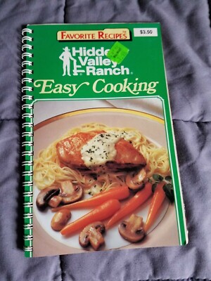VTG 1989 Favorite Recipes Hidden Valley Ranch Easy Cooking Spiral Color ...