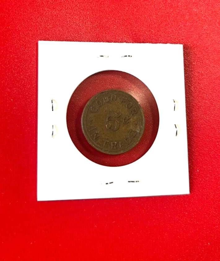 RARE TOKEN THE STEVE 511 1/2 EDMOND ST GOOD FOR 5 CENTS IN TRADE | eBay