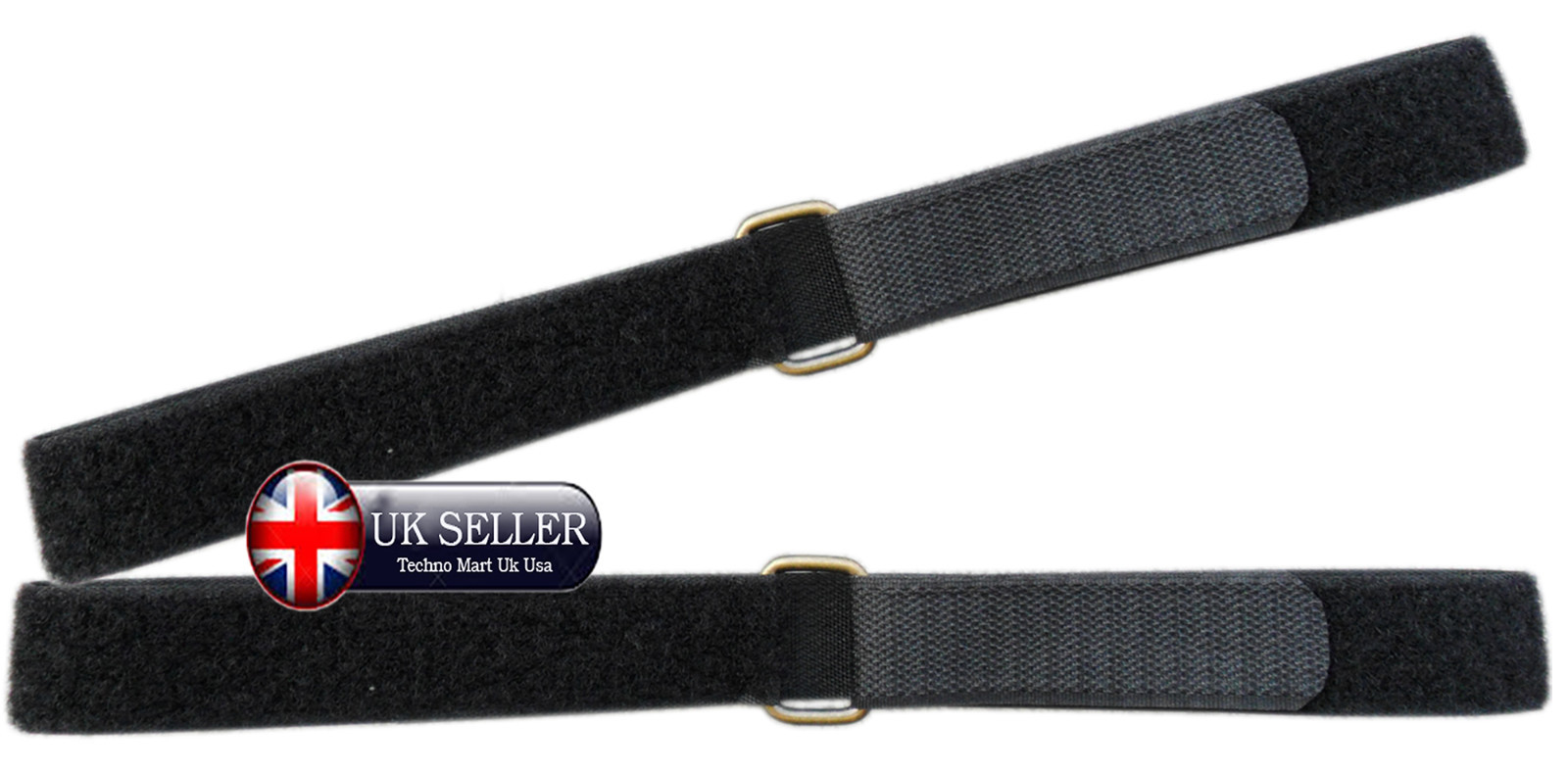 25mm wide Hook Loop Heavy Duty Cable Tie Down Straps With Metal Loop ...