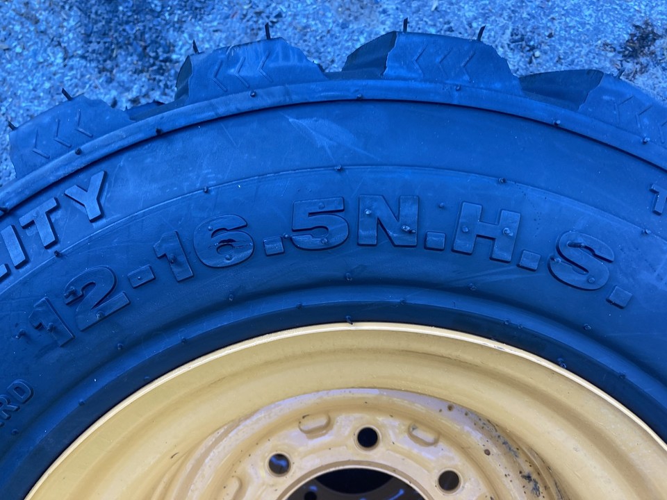 4-12-16.5 SKS-1 Skid Steer Tires/Rims for Case 1845,1845B,1845C-12X16.5 ...