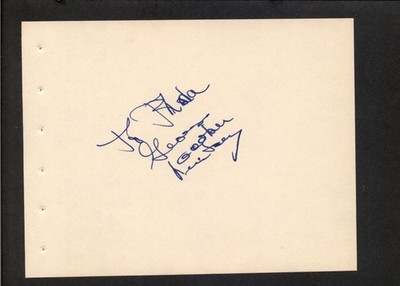George Lindsey - Signed Autograph Book Page - Andy Griffith - Goober | eBay