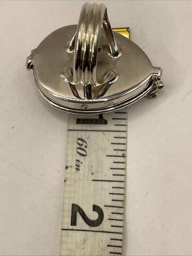 (916) Large Poison Ring Sterling Silver 925 Amber Sz 6 | eBay