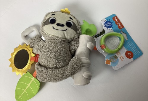Fisher-Price Baby Toy Slow Much Fun Stroller Sloth With Motion ...