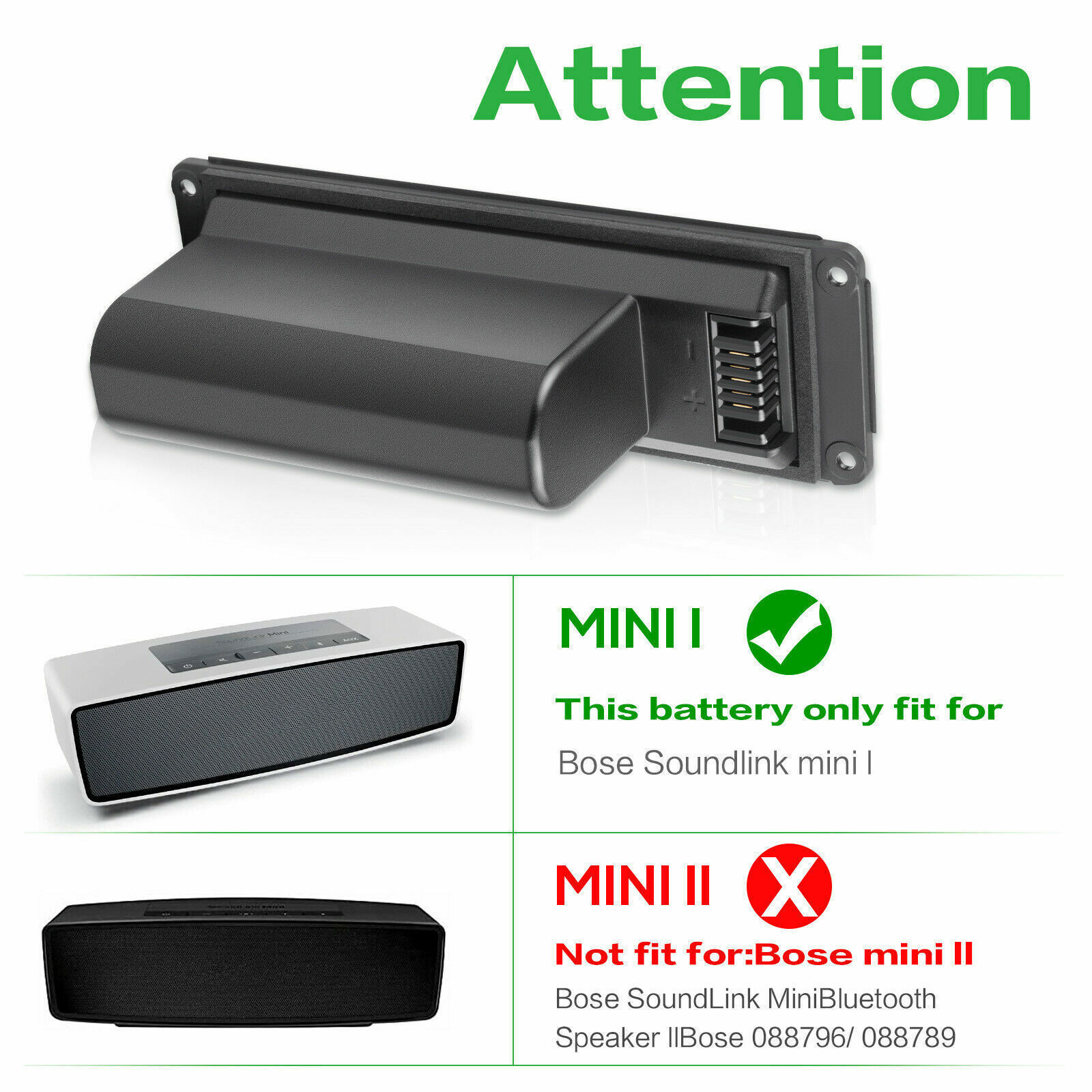 Battery for Bose Soundlink Mini 1 061384 061386 063287 063404 061385 ...