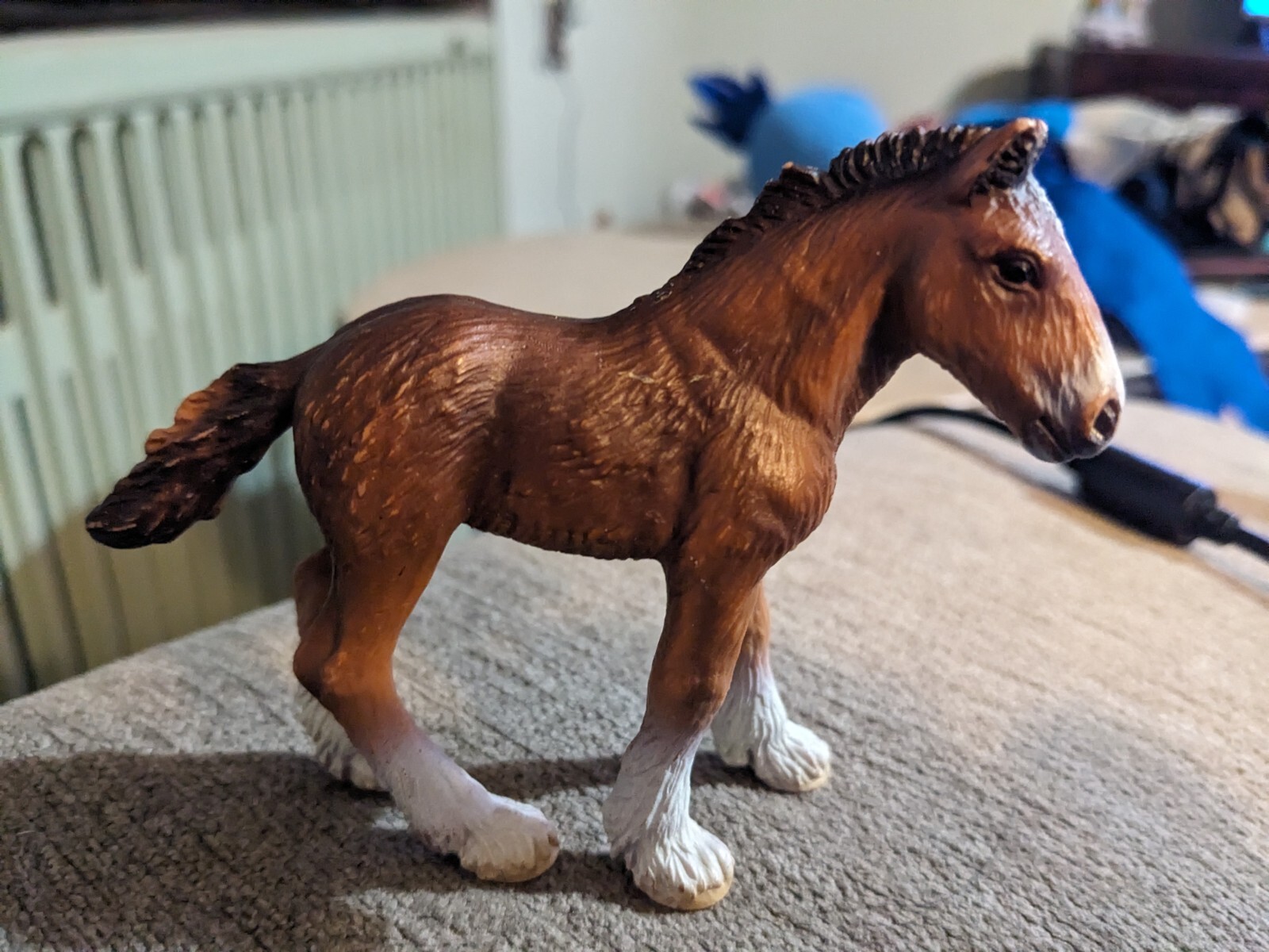 Schleich Shire Clydesdale Foal Brown Horse Animal Figure 2002 Retired ...