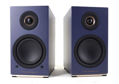 Triangle Audio AIO TWIN Wireless Bluetooth Wi-Fi Speaker (Pair, Abyss ...