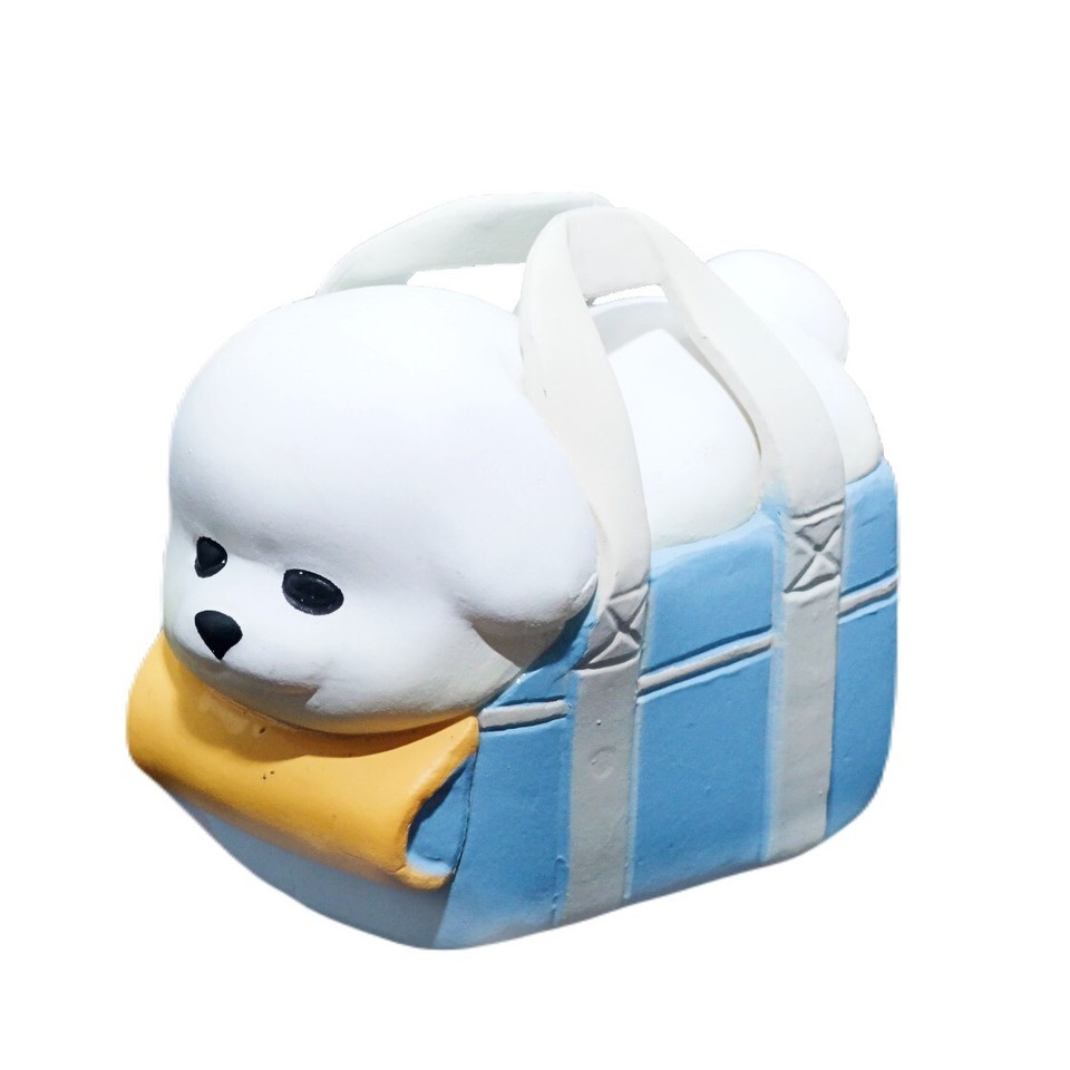 Blind Box Bag Surprise Cute White Bichon Frise Dog 1 Random Pet Figure ...
