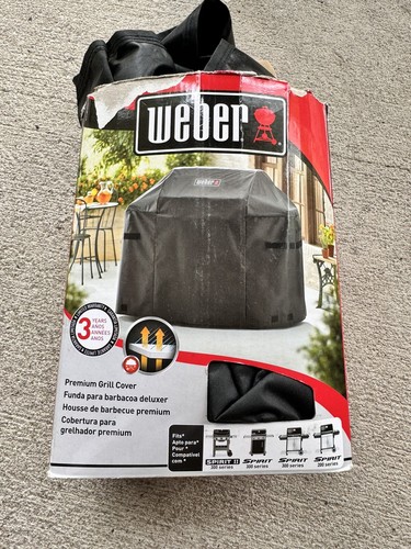 Weber 7139 Spirit II 300 Series Gas Grill Cover - Black OEM 77924058752 ...