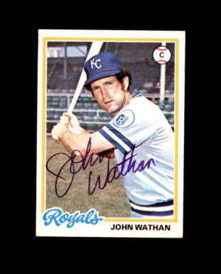 John Wathan Signed 1978 Topps Kansas City Royals Autograph | eBay