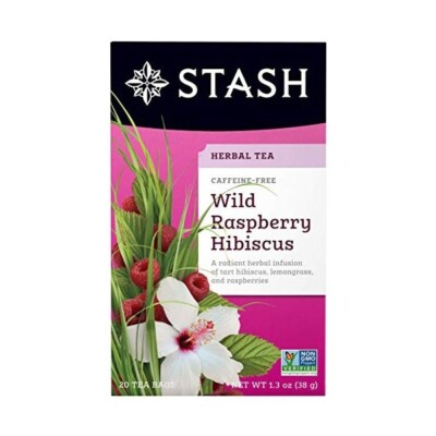 Stash Wild Raspberry Hibiscus Herbal Tea - 20 tea bags (Pack of 2) | eBay