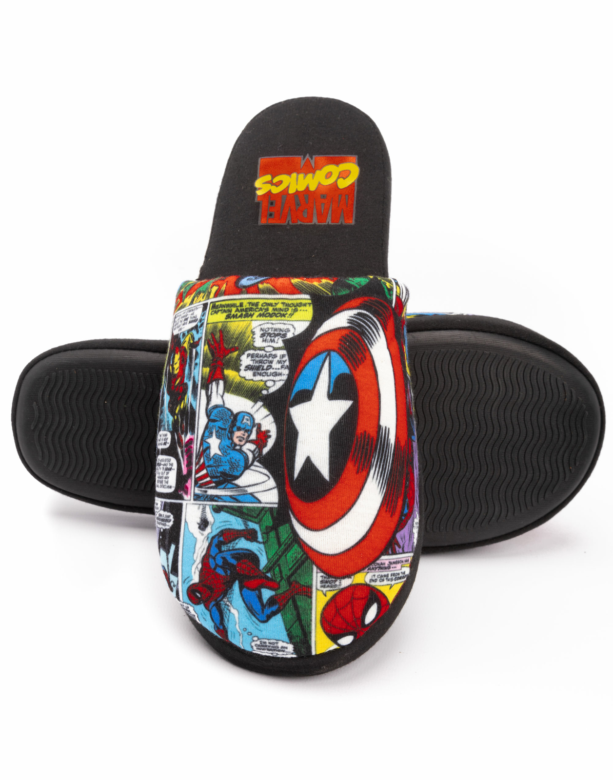 Marvel Avengers Slippers Comic Mens Slip On House Shoes Loafers | eBay