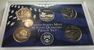 2005-S State Quarters Set Proof 5 Coins from US Mint Proof Set. Great ...