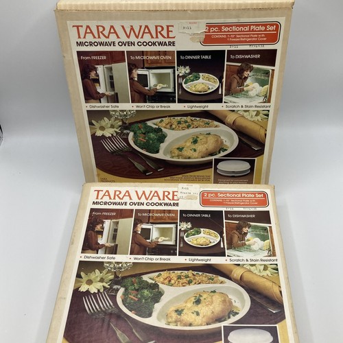 Tara Ware Microwave Oven Cookware Sectional Plate Dish Cover Lot | eBay