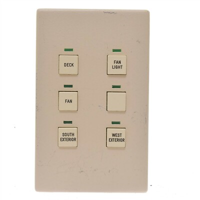 LiteTouch / Savant Metropolitan 6 Button Ivory Keypad | eBay