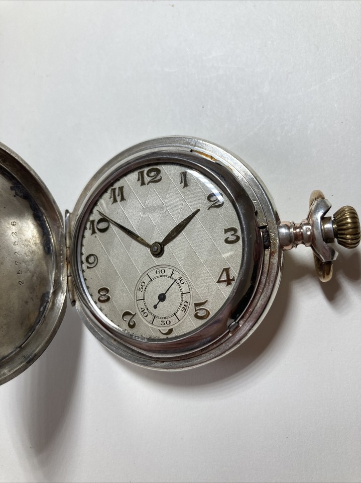 I.W.C Chronometer Model Depose 337550 Full Jewels 0800 Silver Swiss ...