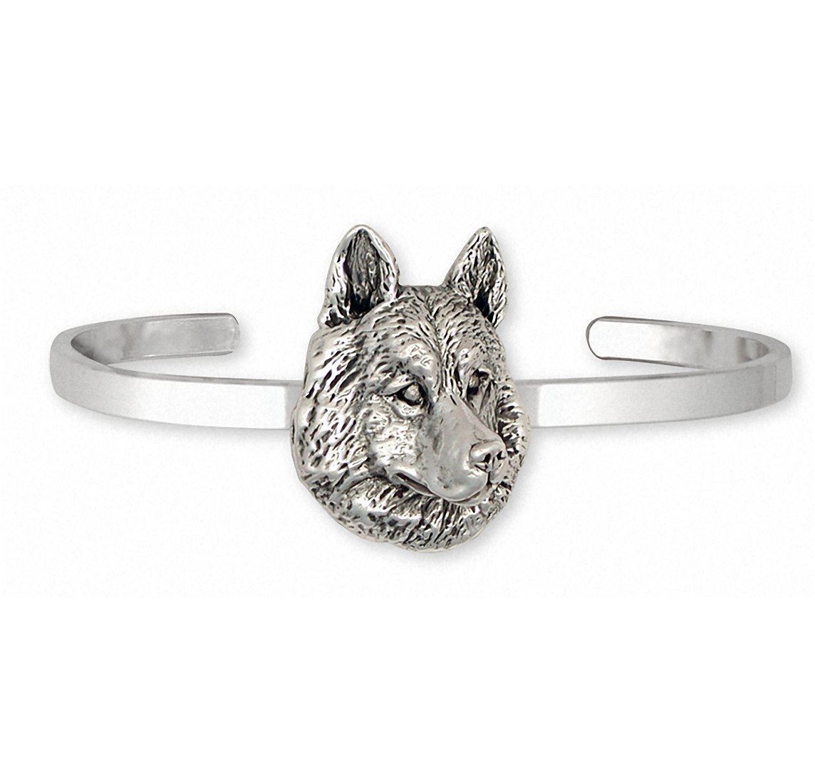 Siberian Husky Bracelet Jewelry Sterling Silver Handmade Dog Bracelet ...