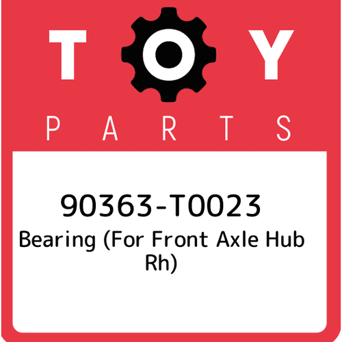 90363-T0023 Toyota Bearing (for front axle hub rh) 90363T0023, New ...