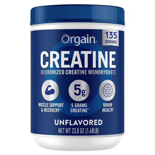 Orgain Creatine Monohydrate Powder Unflavored 135 Serving Muscle ...