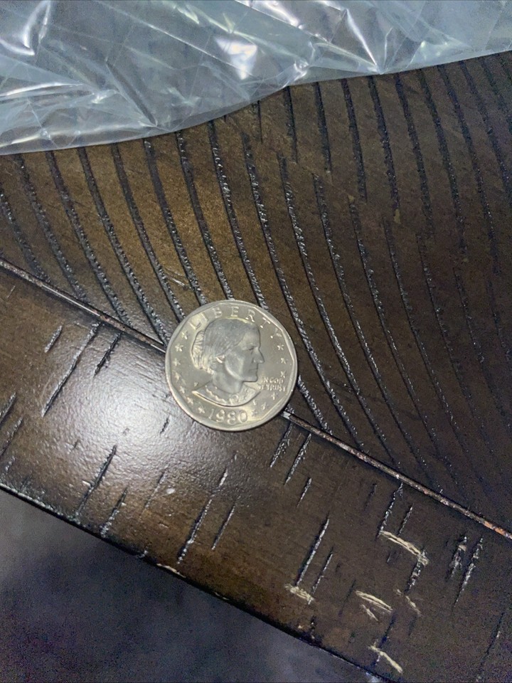 1980 P Susan B Anthony Error Mint Mark Filled P !Wide Rim !Coin! FG ...