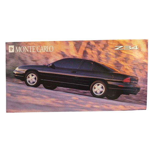 1997 97 Chevy Monte Carlo Z34 Dealer Poster Promotional 34" x 17" | eBay