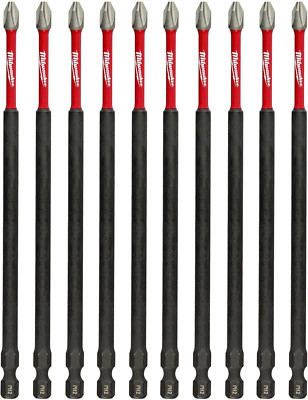 Milwaukee Tool 48-32-4807 Impact Power Bit #2 Phillips 6 Inch Shockwave ...