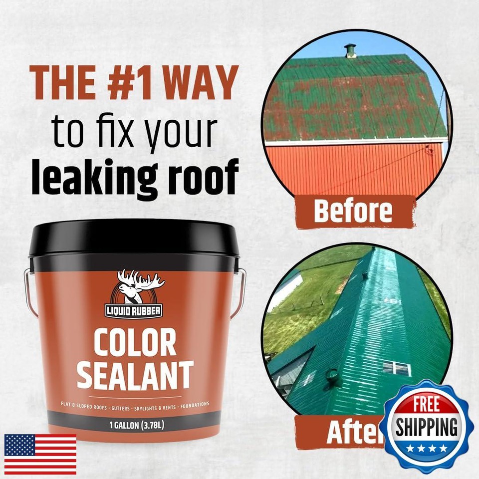 Liquid Rubber Color Sealant - Waterproof Indoor and Outdoor Leak Repair ...