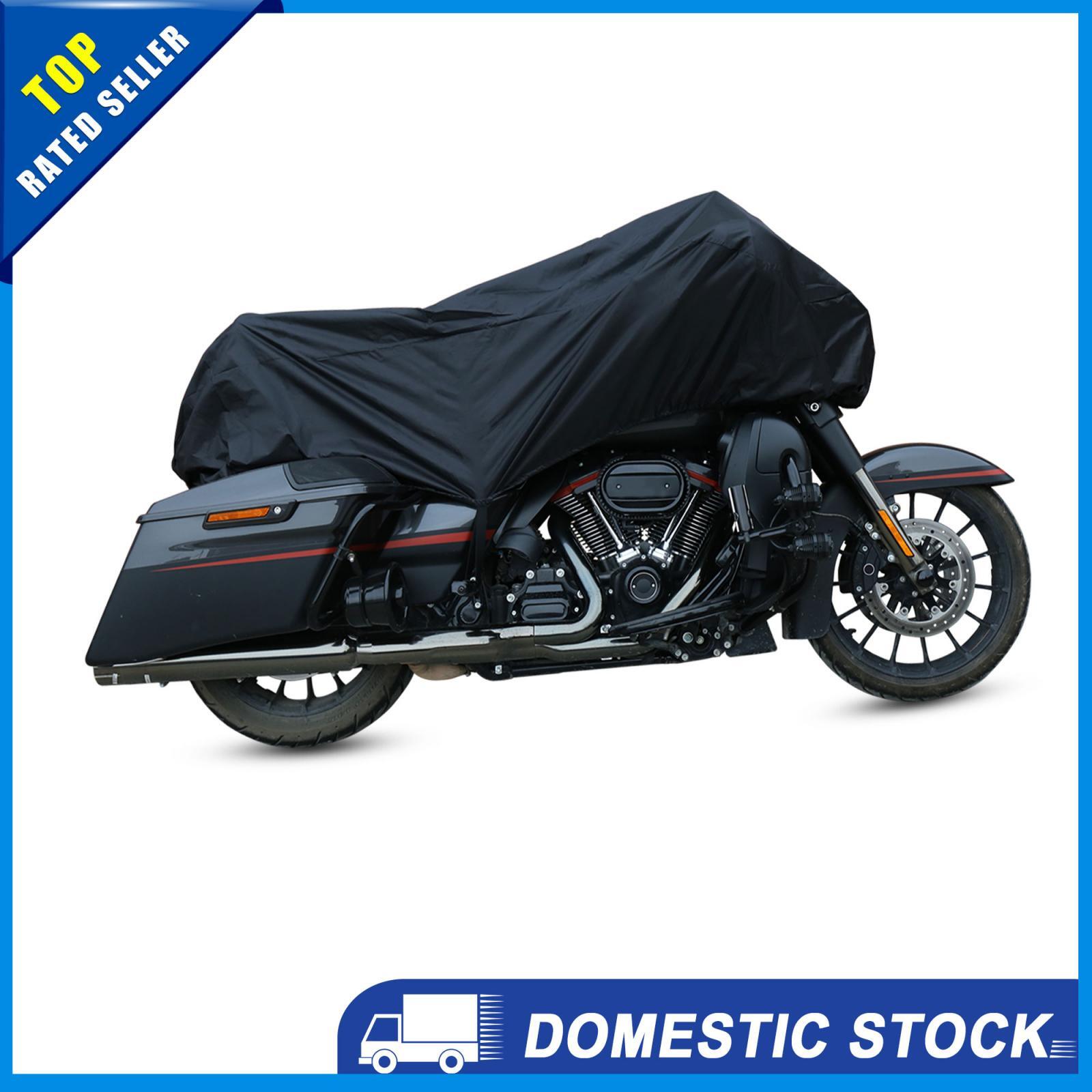 Universal Size XL Black Motorcycle Half Cover Rain Dust UV Protector ...