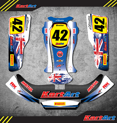 CRG 06 full custom KART ART sticker kit AUSSIE PRIDE STYLE / graphics ...