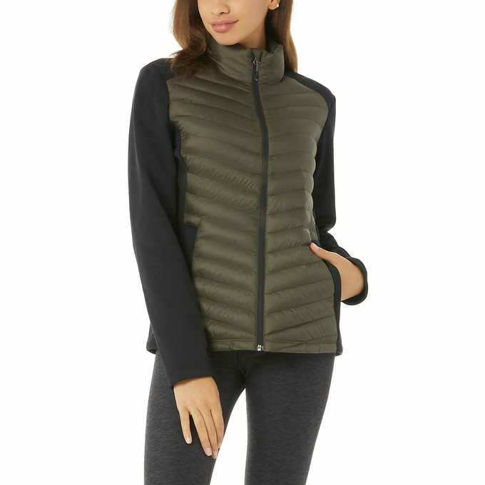 32 Degrees Heat Women's Mixed Media Full Zip Packable Jacket - F24 | eBay