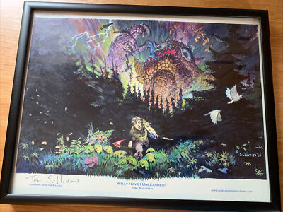 Tom Sullivan Signed Art Print What Have I Unleashed Cthulhu Vintage | eBay