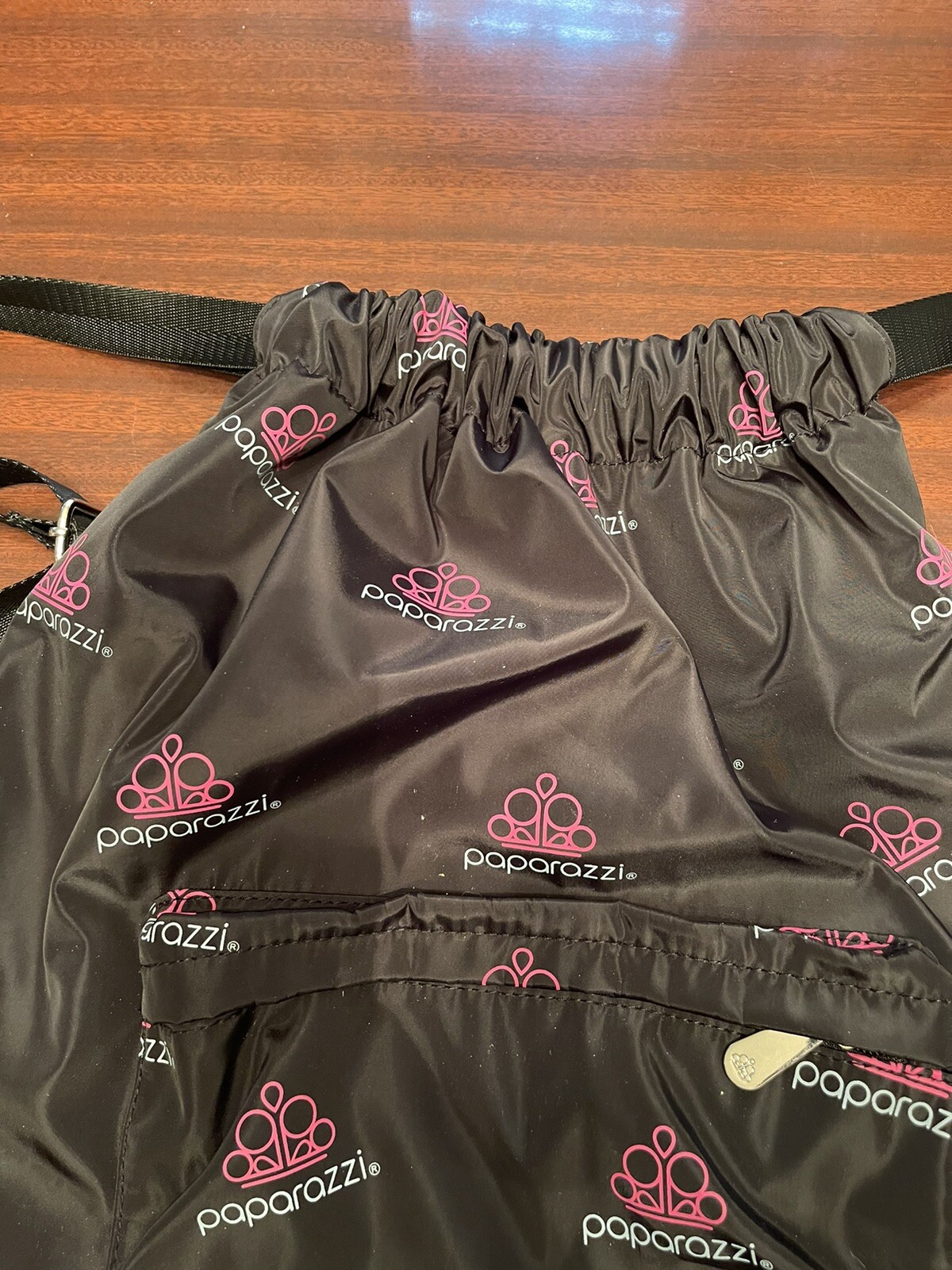 Paparazzi Backpack, Black With Pink/White Tote Bag Je… - Gem