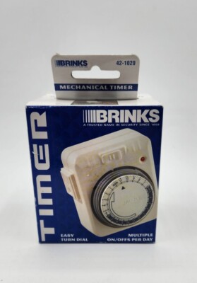 Brinks Mechanical Timer Grounded Plug Control Electrical Domestic 42-1020 New | eBay